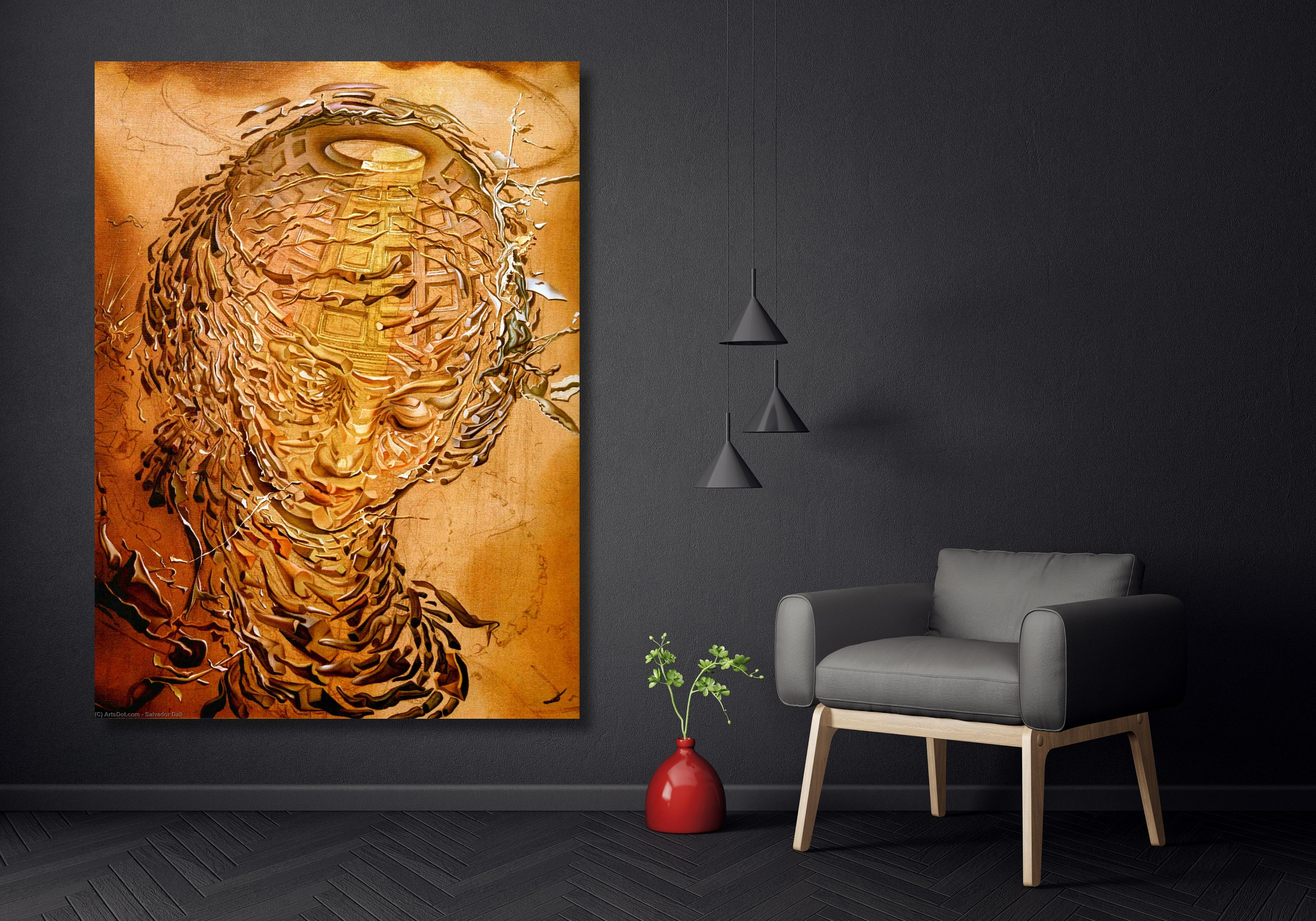 Salvador Dali Raphaelesque Head Exploding Canvas Wall Art Pop Art ...