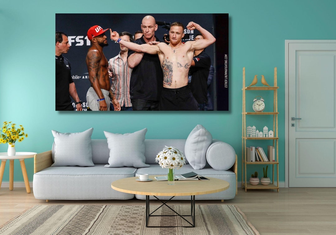 Michael Johnson Vs Justin_gaethje Poster Print BMF Title KO Over Dustin ...