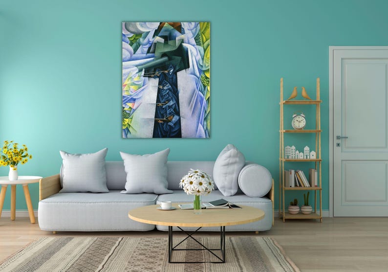 Armored Train in Action by Gino Severini POSTER Ready to Hang Canvas ...