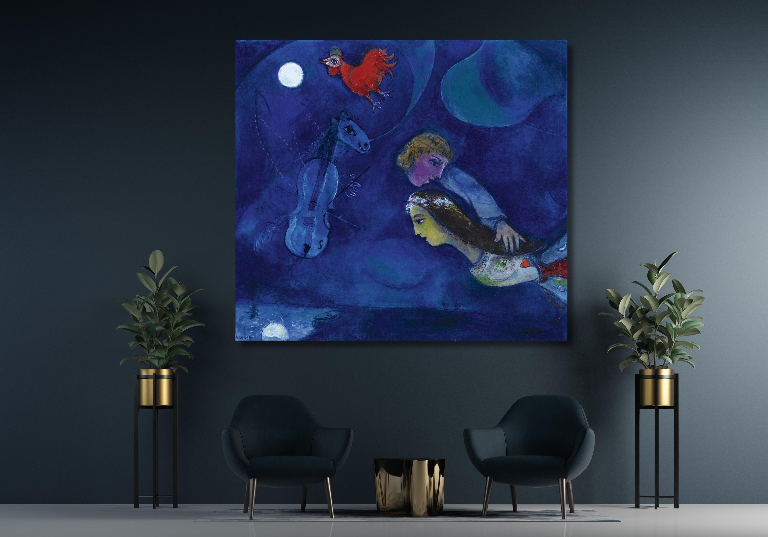 Marc Chagall POSTER Wall Art Marc Chagall Exhibition Art, Marc Chagall ...