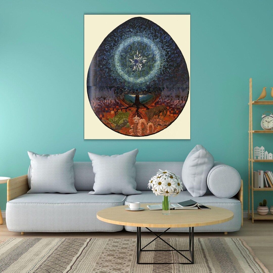 The Tree of Life by Carl Jung Quality Canvas Framed Canvas Wall Art ...