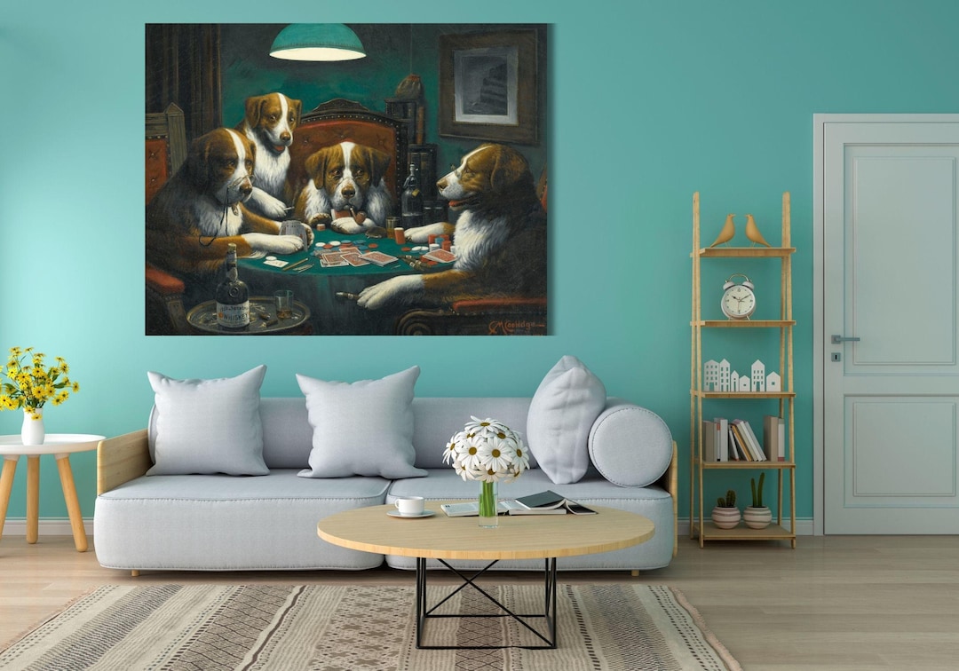 Poker Game 1894 by Cassius Marcellus Coolidge Ready to Hang Canvas ...