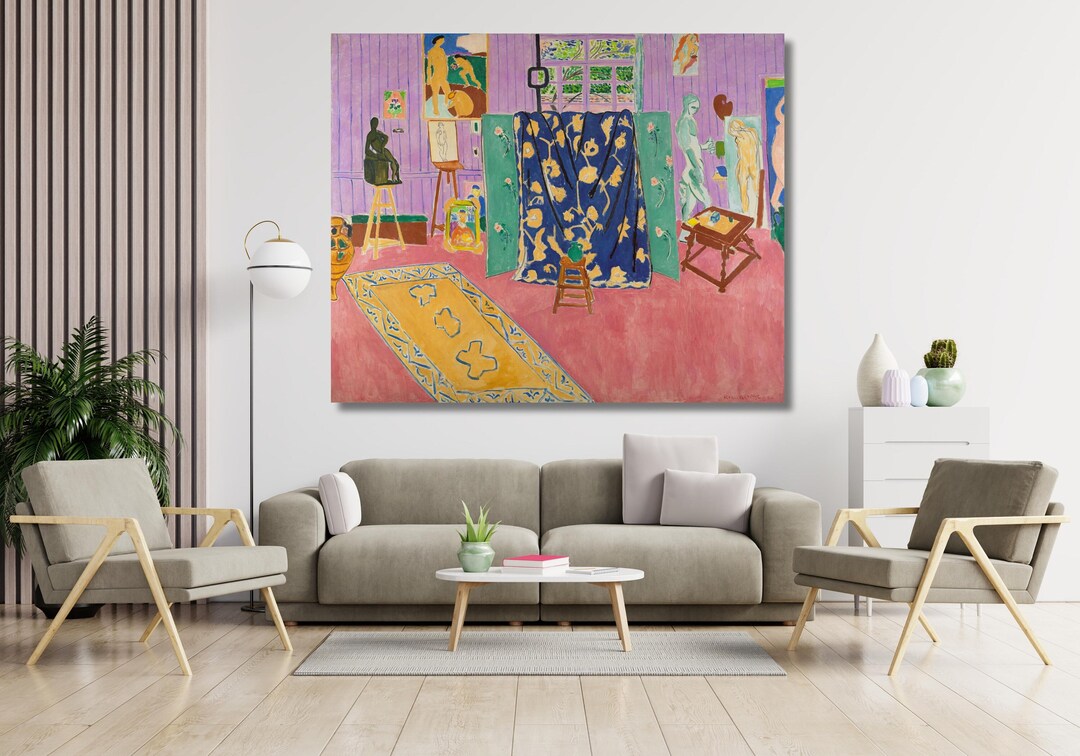 Henri Matisse Pink Studio CANVAS | Fauvism Painting | Colorful Modern ...