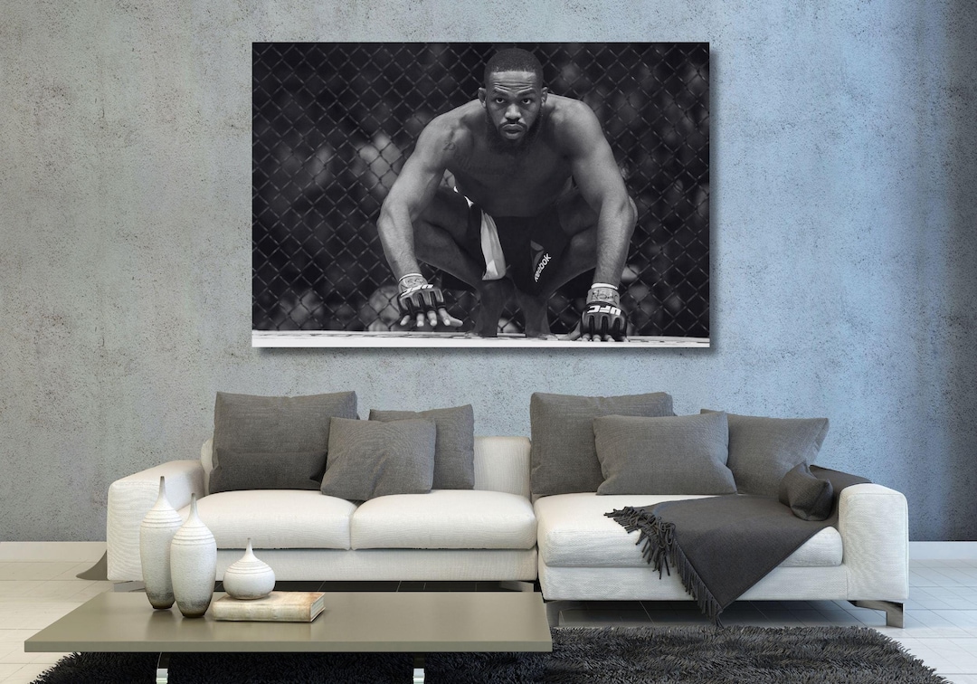 Jon Jones Poster Print Frame Canvas Wall Art, Museum-grade Quality, HD ...