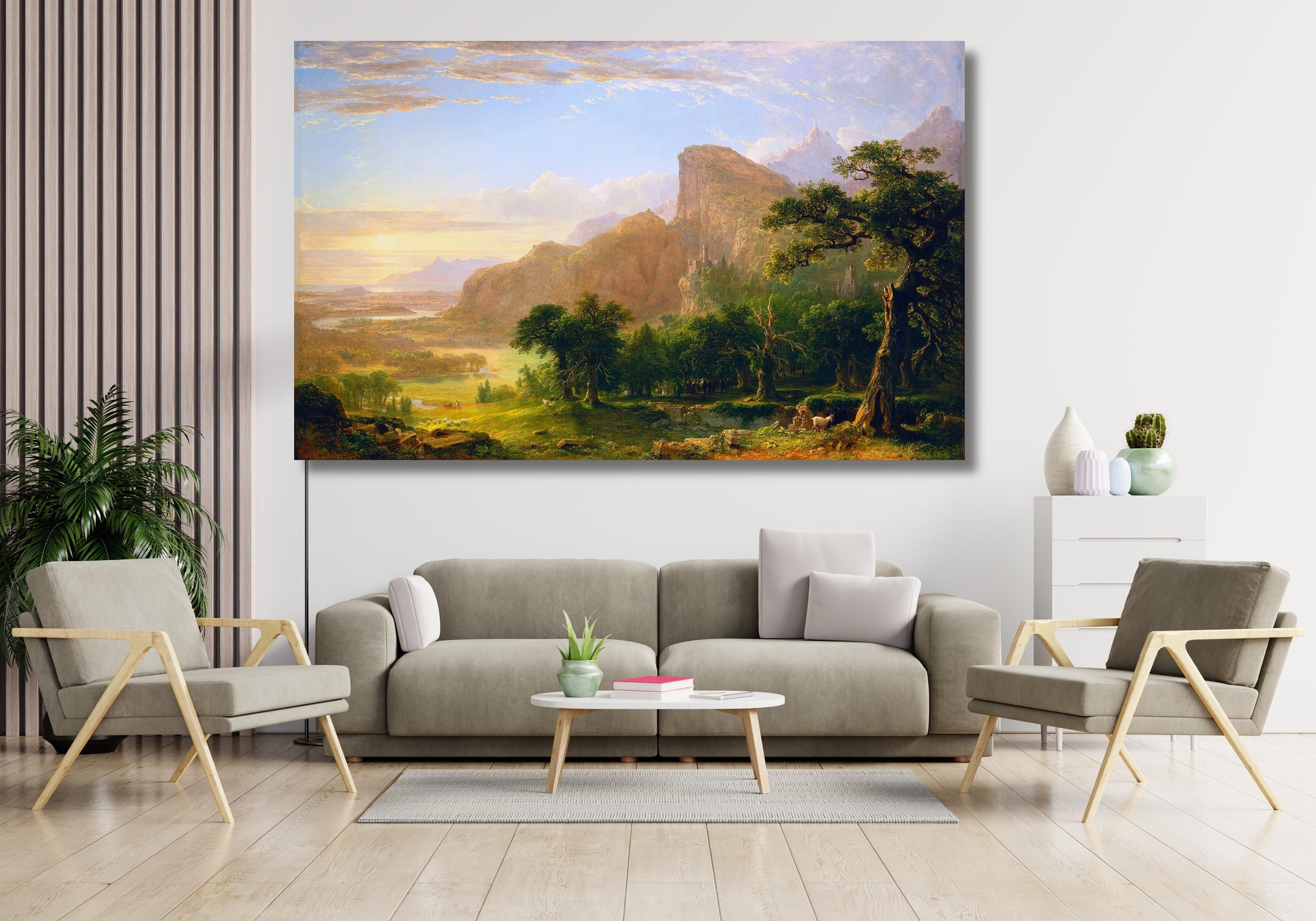 Asher Brown Durand : Landscape Scene From 'thanatopsis' 1850 Giclee ...