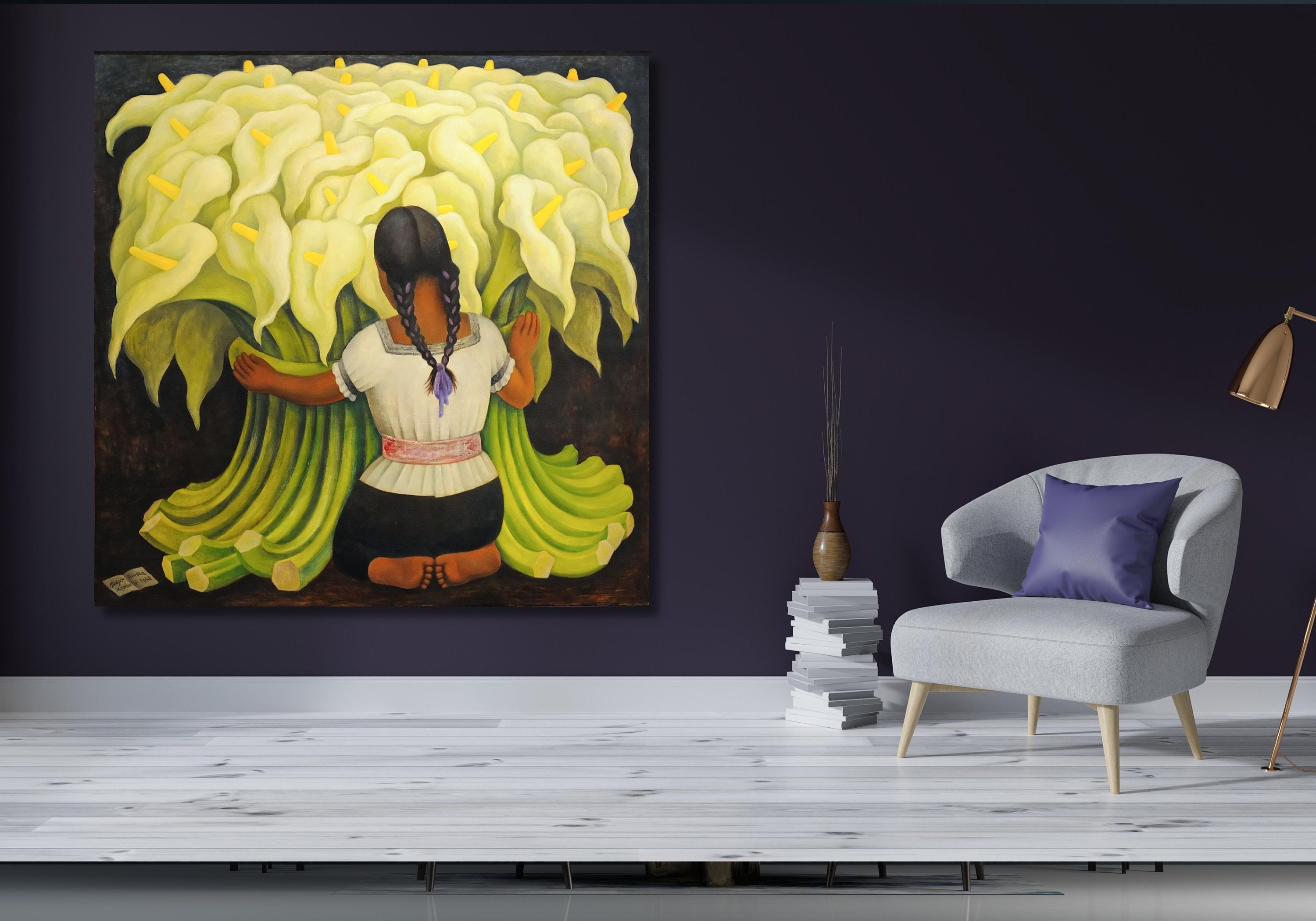 Diego Rivera Flower Festival WALL Artfeast of Santa Anita Art - Etsy