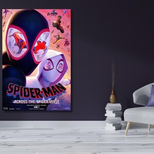 Miles Morales POSTER, Across the Spider-verse CANVAS, Spider-man Poster ...