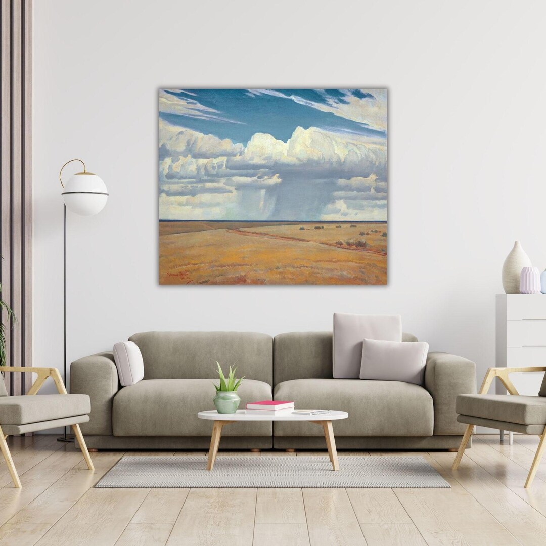 The Plains'' Art Print Western Landscape by Maynard Dixon Ready to Hang ...
