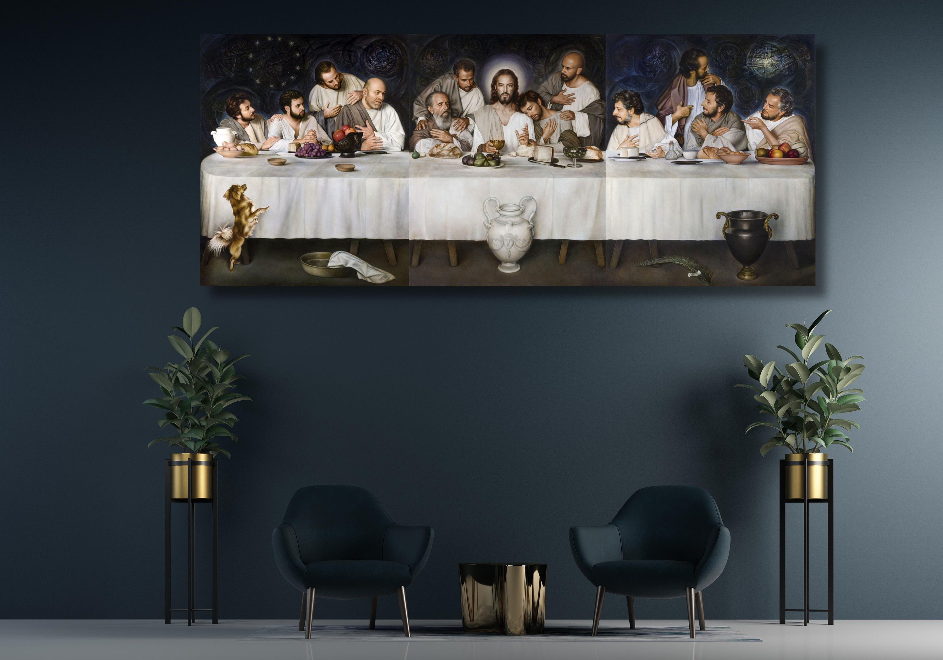 Last Supper CANVAS and Disciples Christian Canvas Art Wall Decoration ...