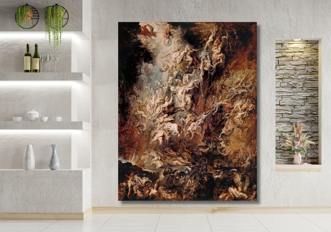 Peter Paul Rubens Canvas Fall of the Damned (1620) Wall Art Poster ...