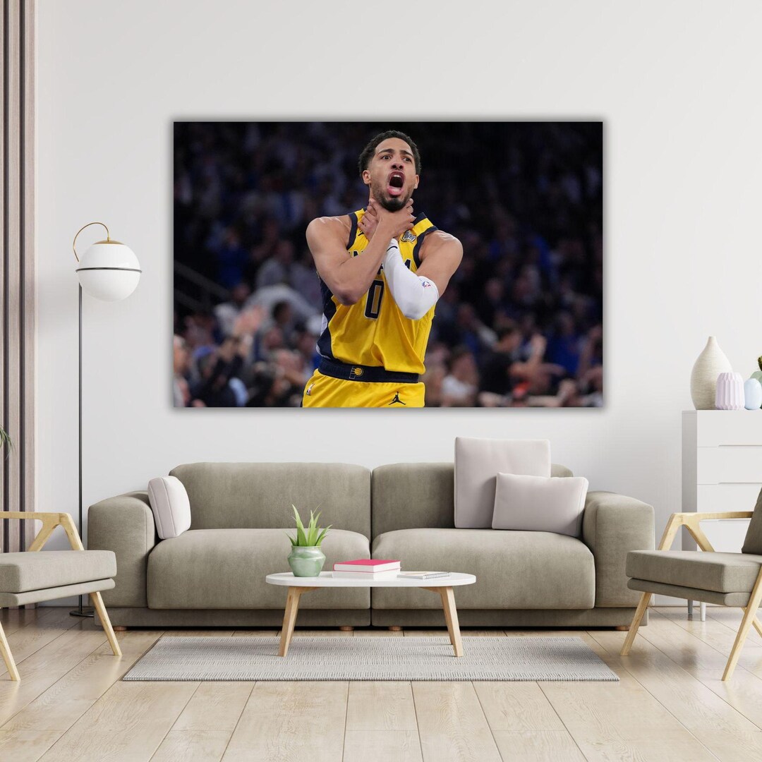 Tyrese Haliburton's Iconic Joy Poster, Ready to Hang Wall Art Indiana ...