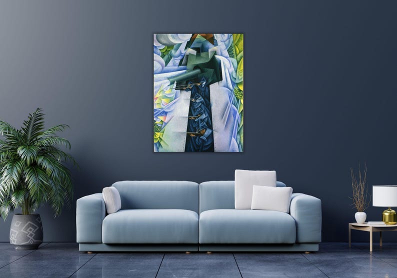 Armored Train in Action by Gino Severini POSTER Ready to Hang Canvas ...