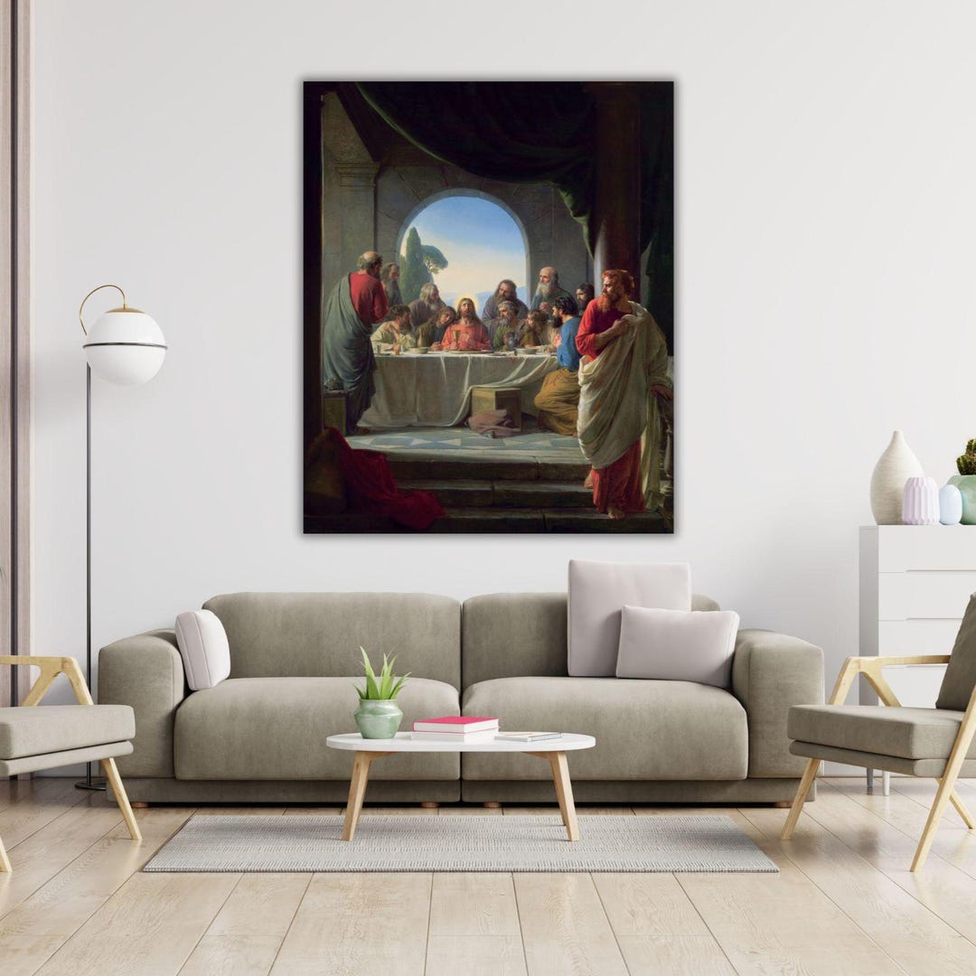 Last Supper Print Last Supper Canvas Wall Art Last Supper Canvas Set ...