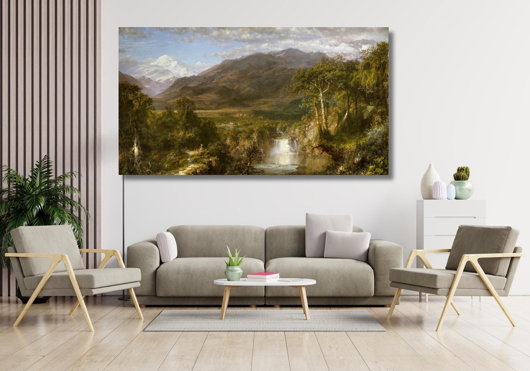 Frederic Edwin Church Art Print Canvas Wall Art Heart of the Andes ...