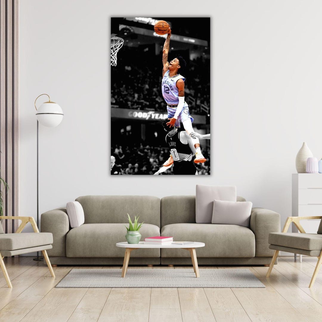 Ja Morant Canvas Print, Ja Morant Poster Canvas, Legendary Player ...