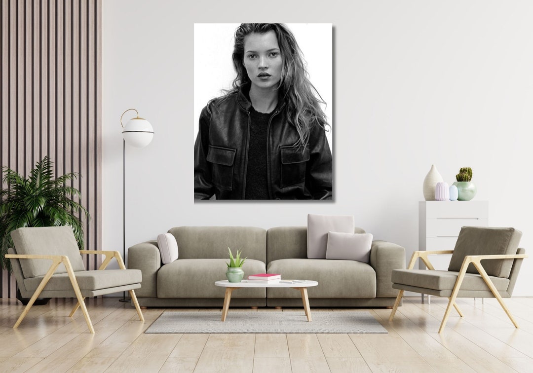 Kate Moss Canvas,kate Moss Poster Fashion Print Life is Joke Print ...