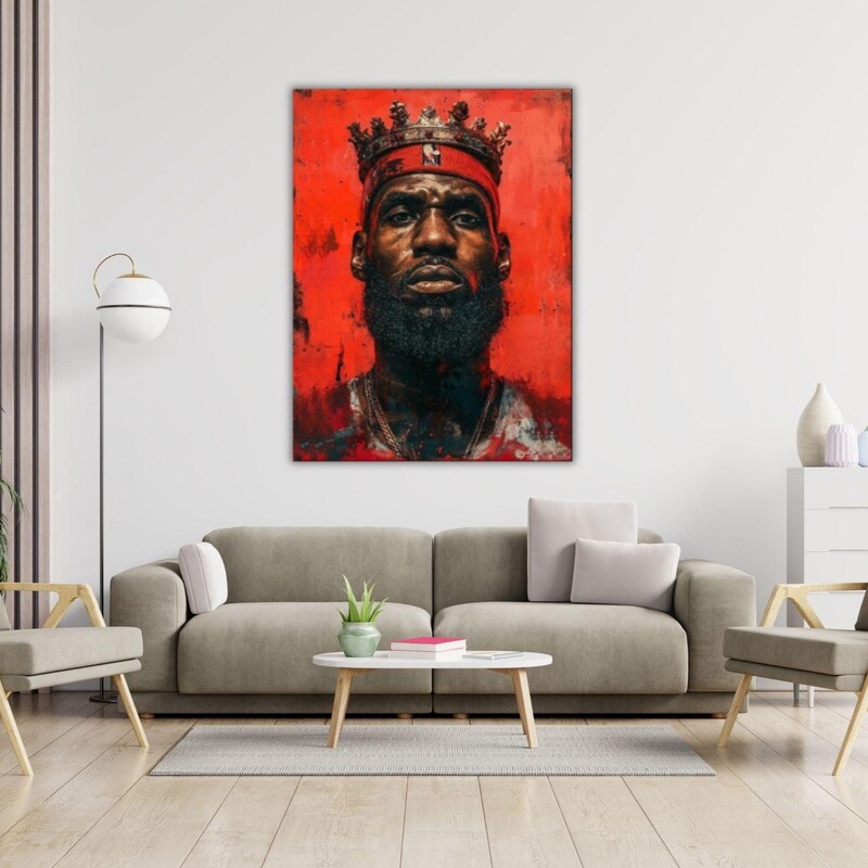 Lebron James Canvas - Etsy