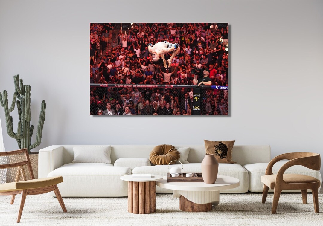 Justin Gaethje Poster Knockout Wall Art, Poster Print BMF Title KO Over ...