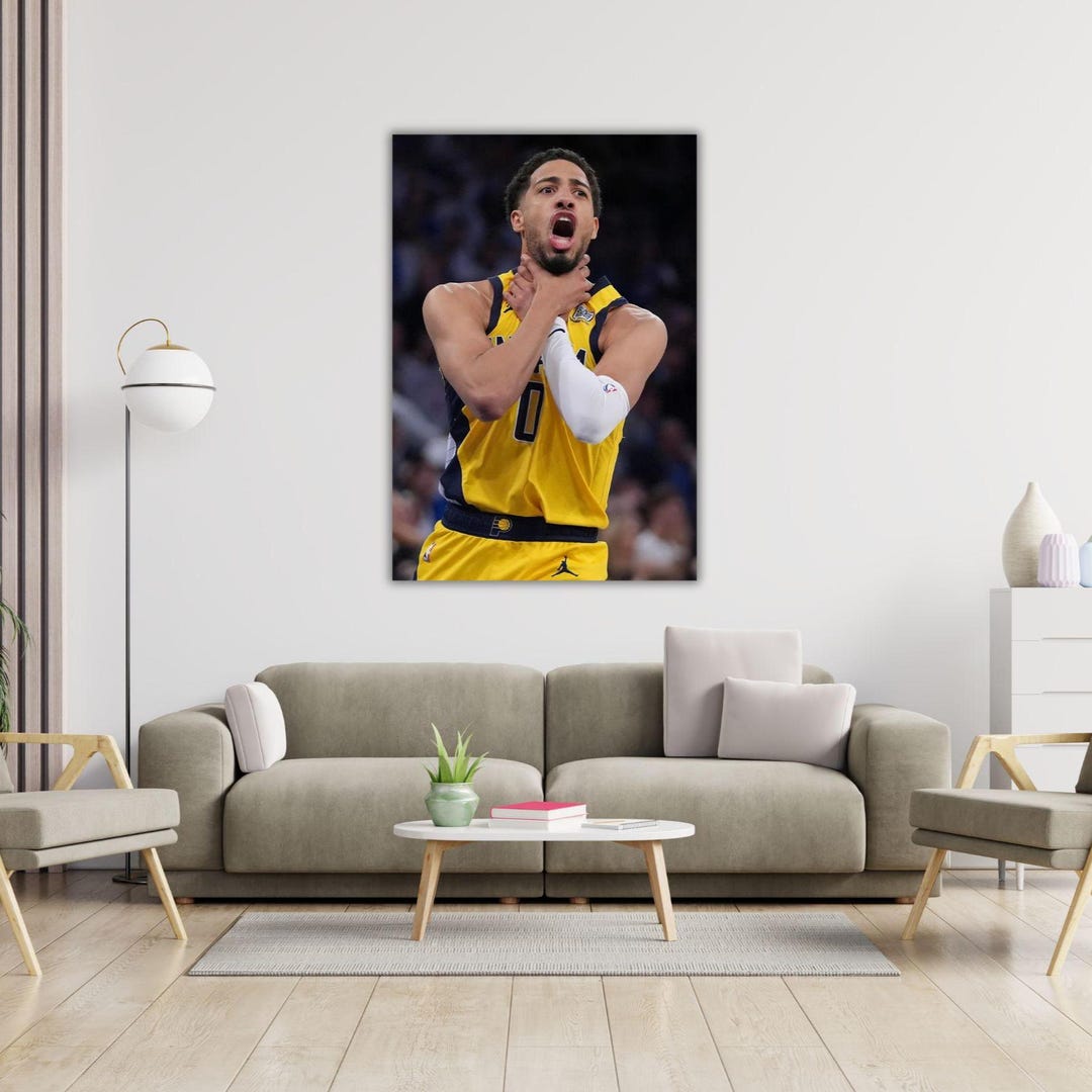 Tyrese Haliburton's Iconic Joy Print, Ready to Hang Wall Art Indiana ...