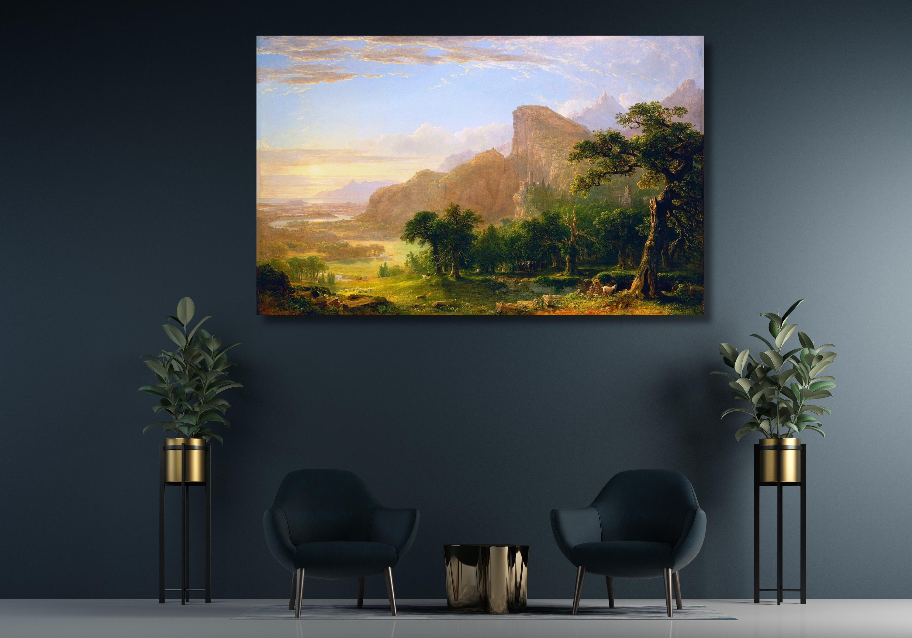 Asher Brown Durand : Landscape Scene From 'thanatopsis' 1850 Giclee ...