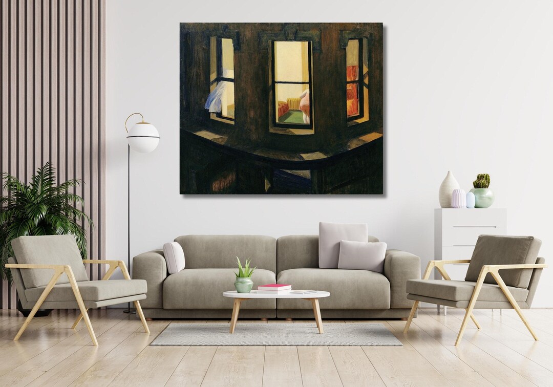 Night Windows by Edward Hopper Poster,edward Hopper Reproduction Decor ...