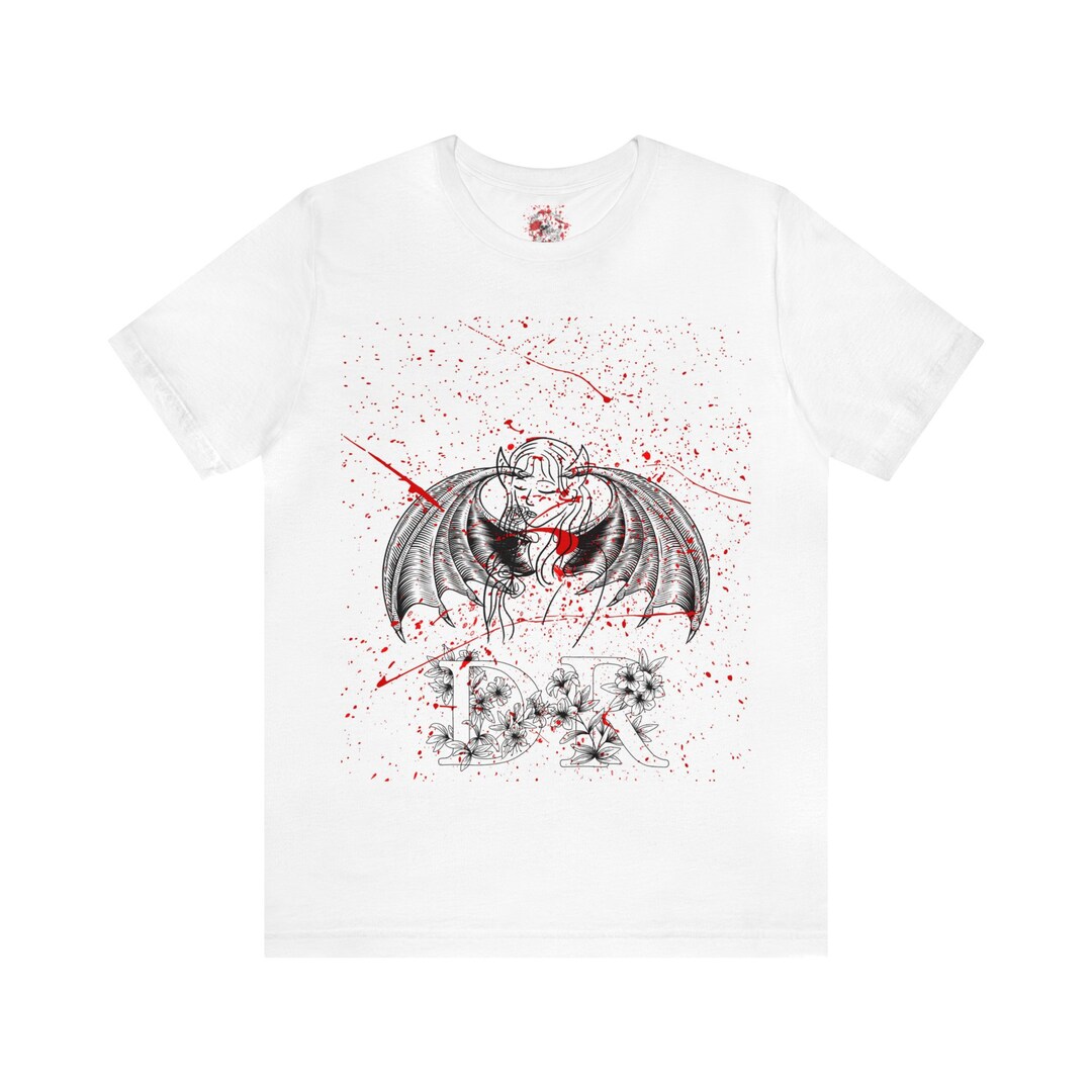 Death Rose Demon Girl white Unisex Jersey Short Sleeve Tee - Etsy