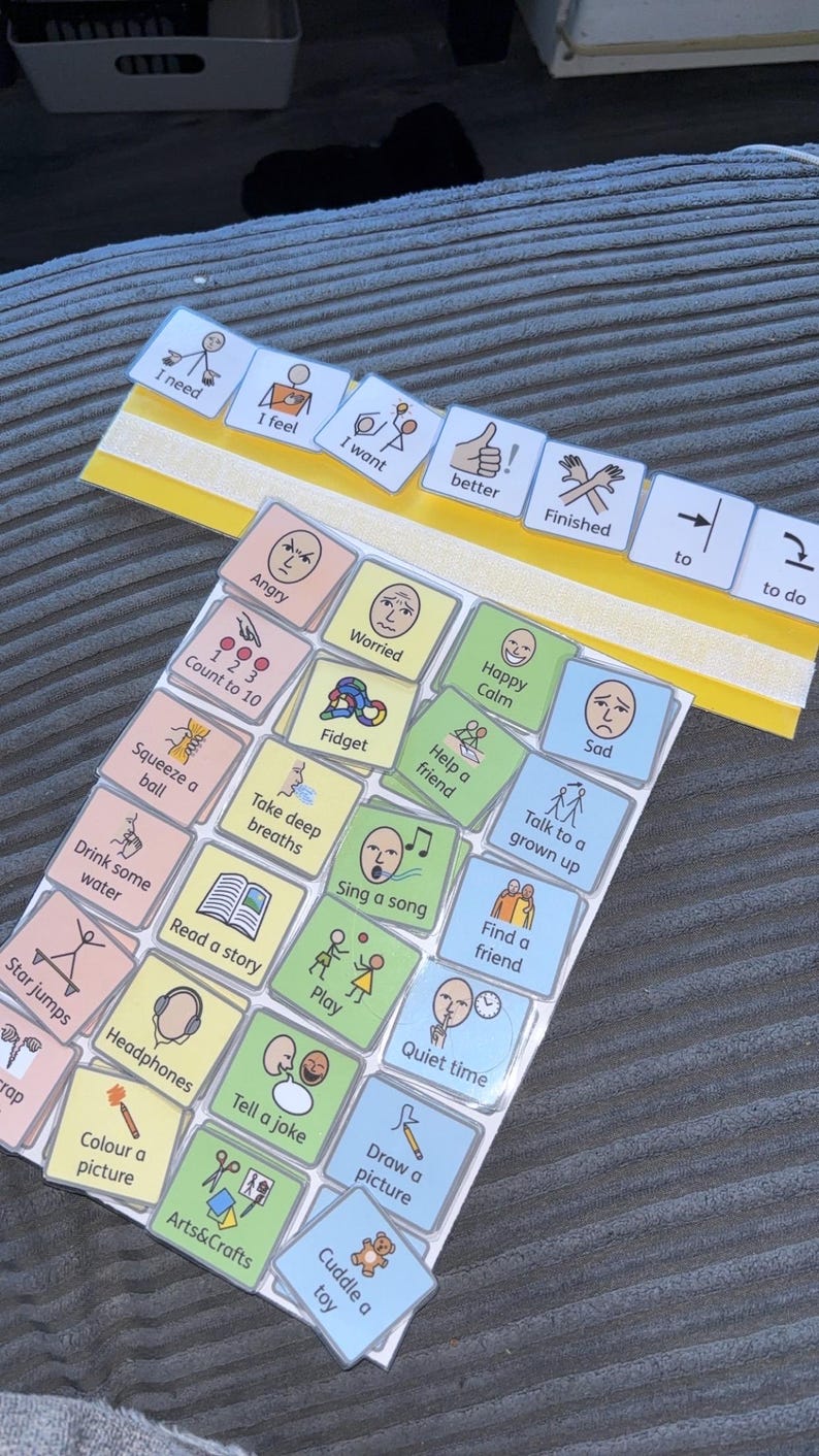 Feelings & Emotions Communication Visual Aid - Etsy