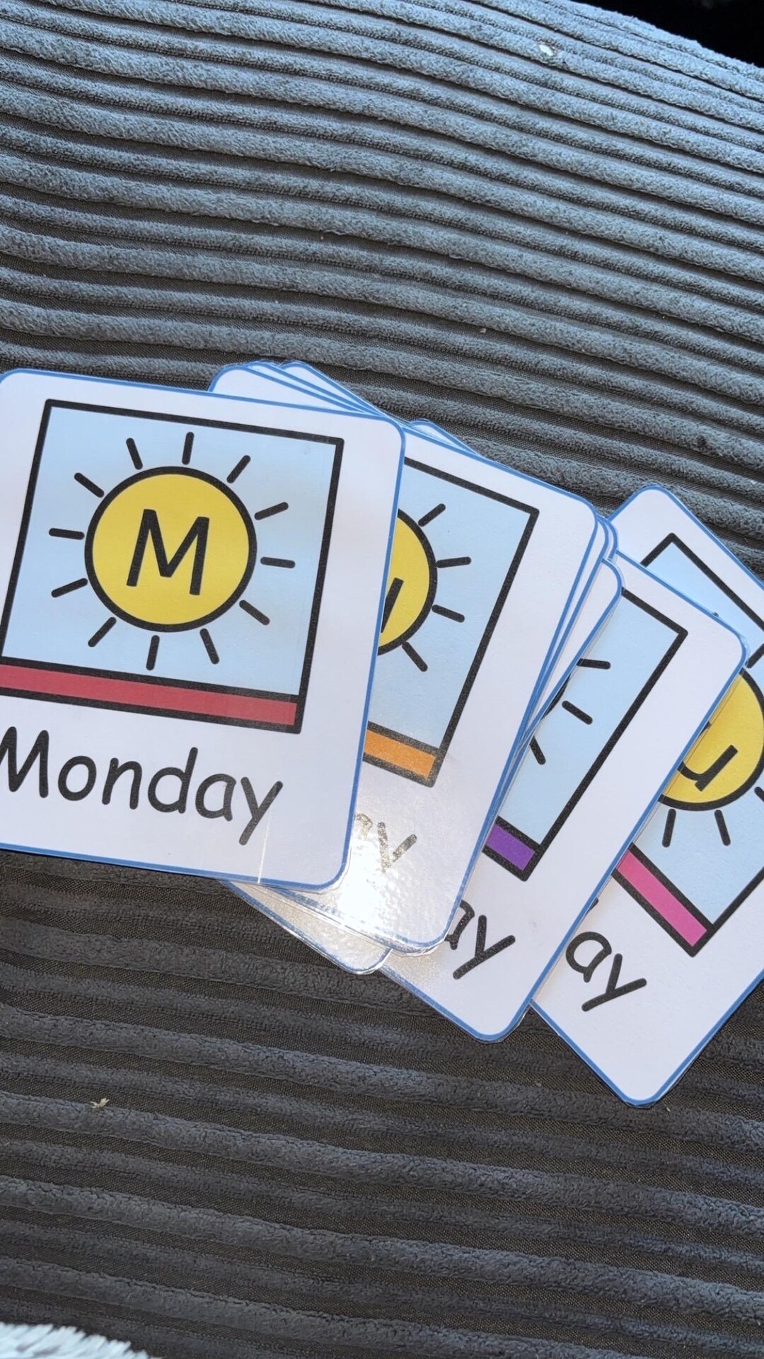 Days of the Week Flashcards - Etsy