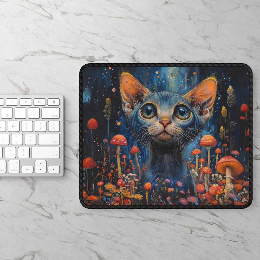 Psychedelic Sphynx Gaming Mousepad, Fun Sphynx Fantasy Art Computer ...