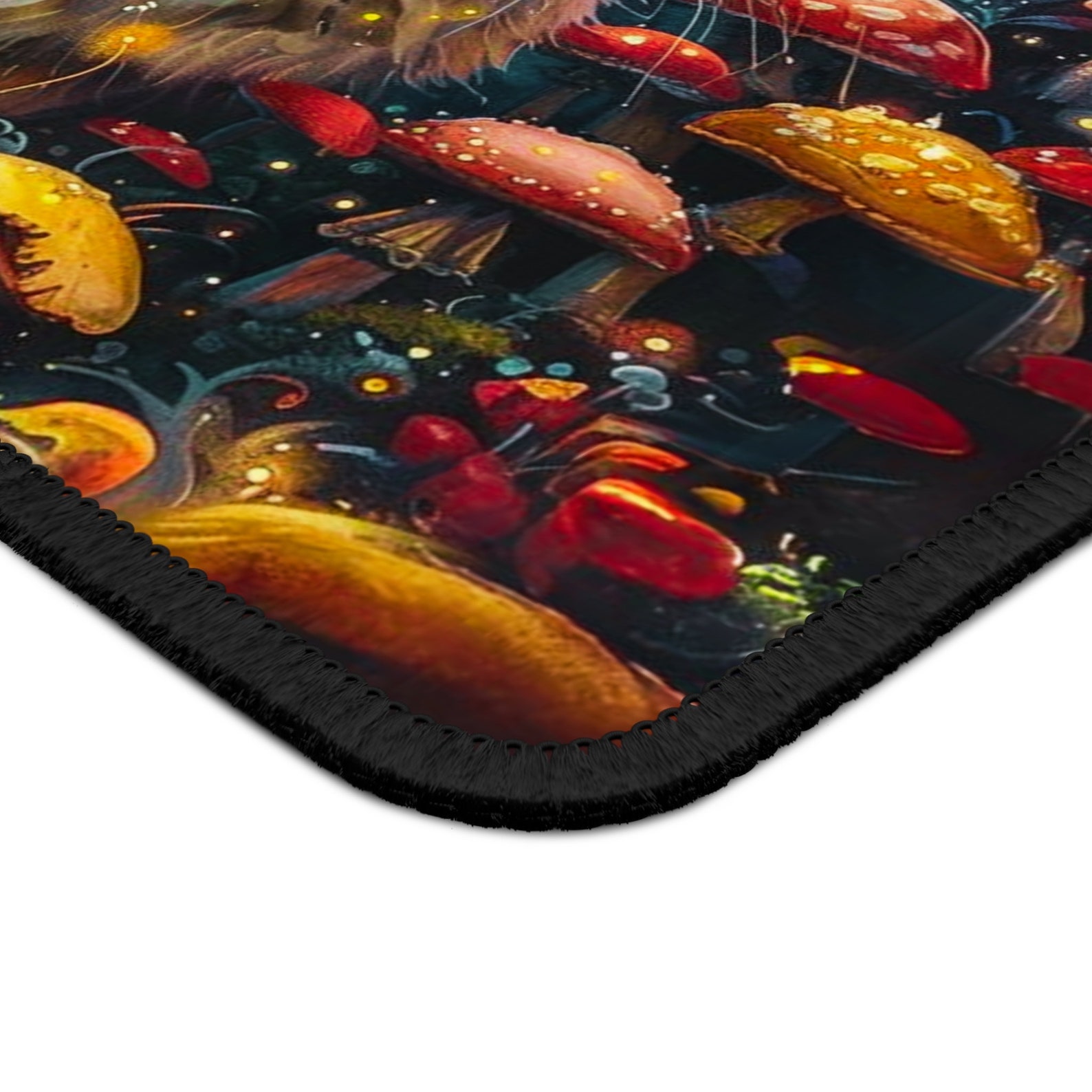 Psychedelic Rabbit Gaming Mousepad, Fun Bunny Fantasy Art Computer ...
