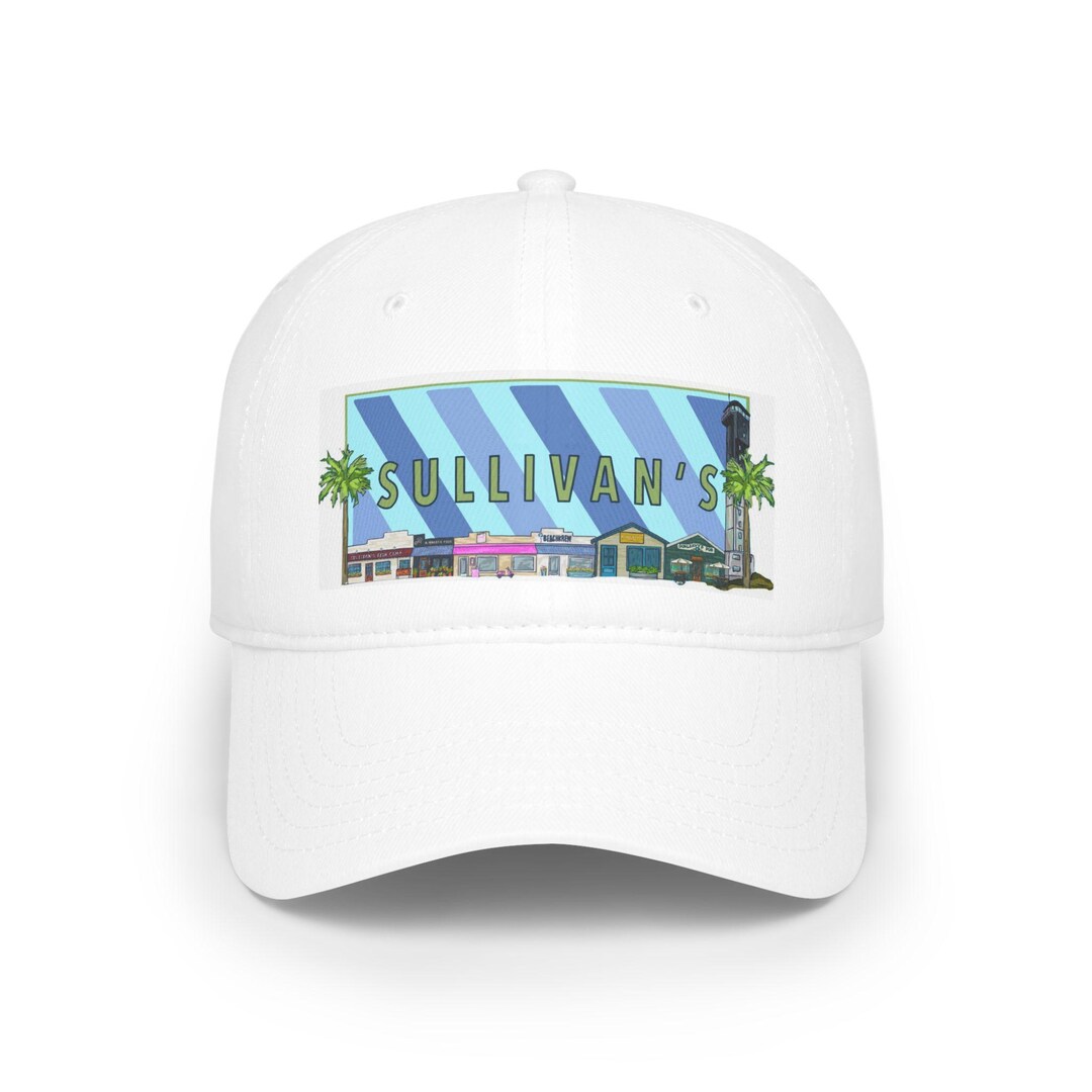 Sullivan's Stroll, Hand Drawn Low Profile Baseball Cap - Etsy