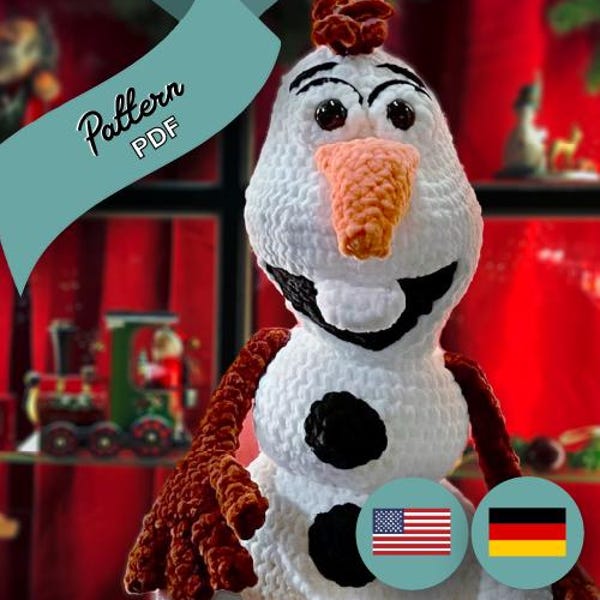 Crochet Olaf Pattern - Etsy