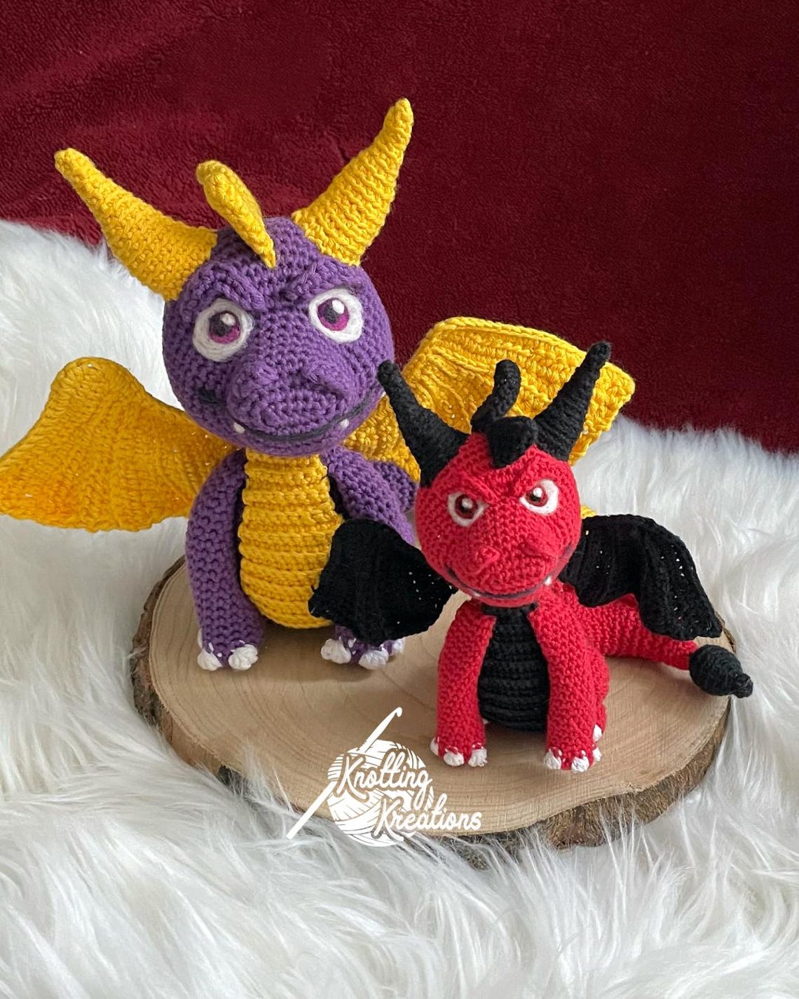 Crochet Pattern: Little Purple Dragon Amigurumi - PDF (US Terms + Ger ...