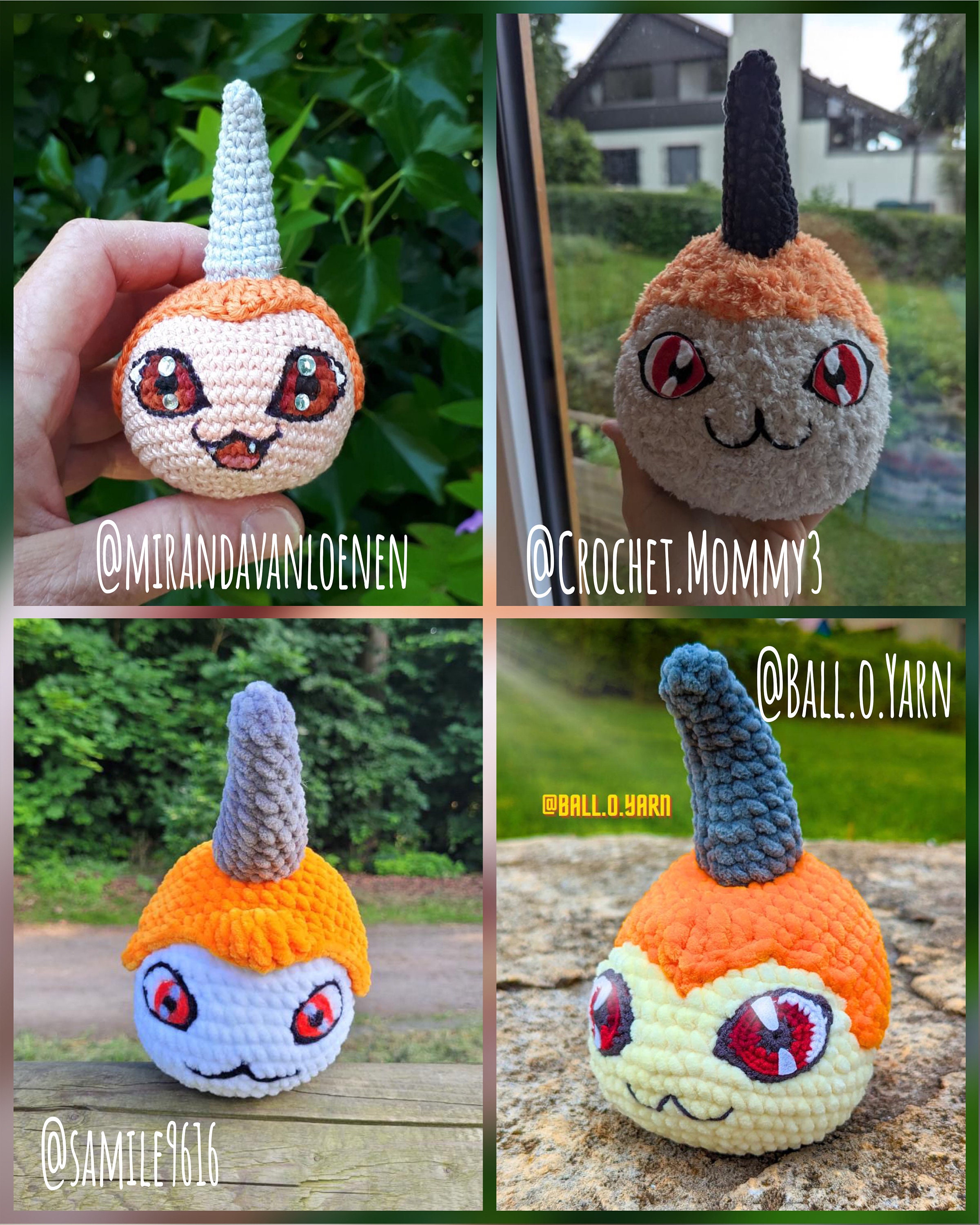 Digital Monster Baby Amigurumi Crochet Pattern Tsuno /PDF ...