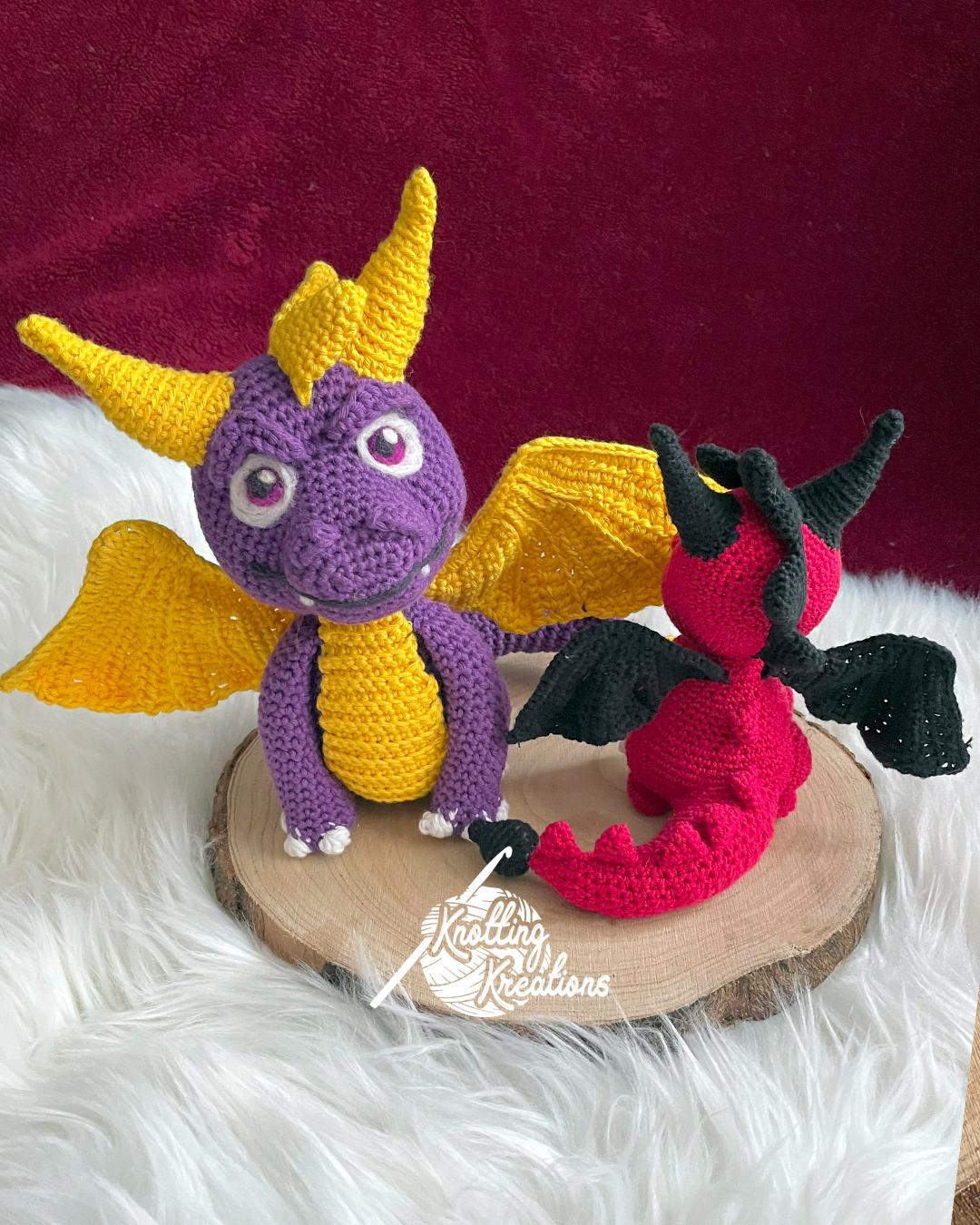 Crochet Pattern: Little Purple Dragon Amigurumi - PDF (US Terms + Ger ...