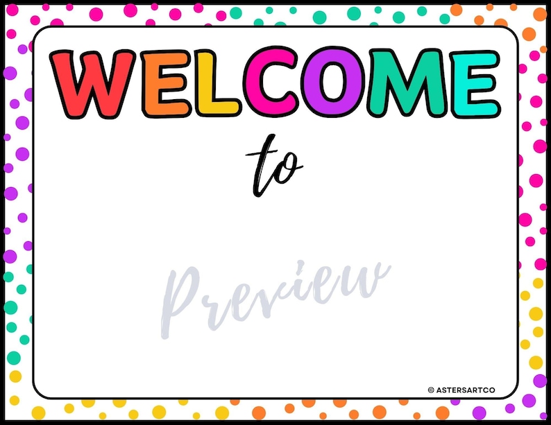 Classroom Welcome Sign | Classroom Welcome Sign Poster | Classroom ...