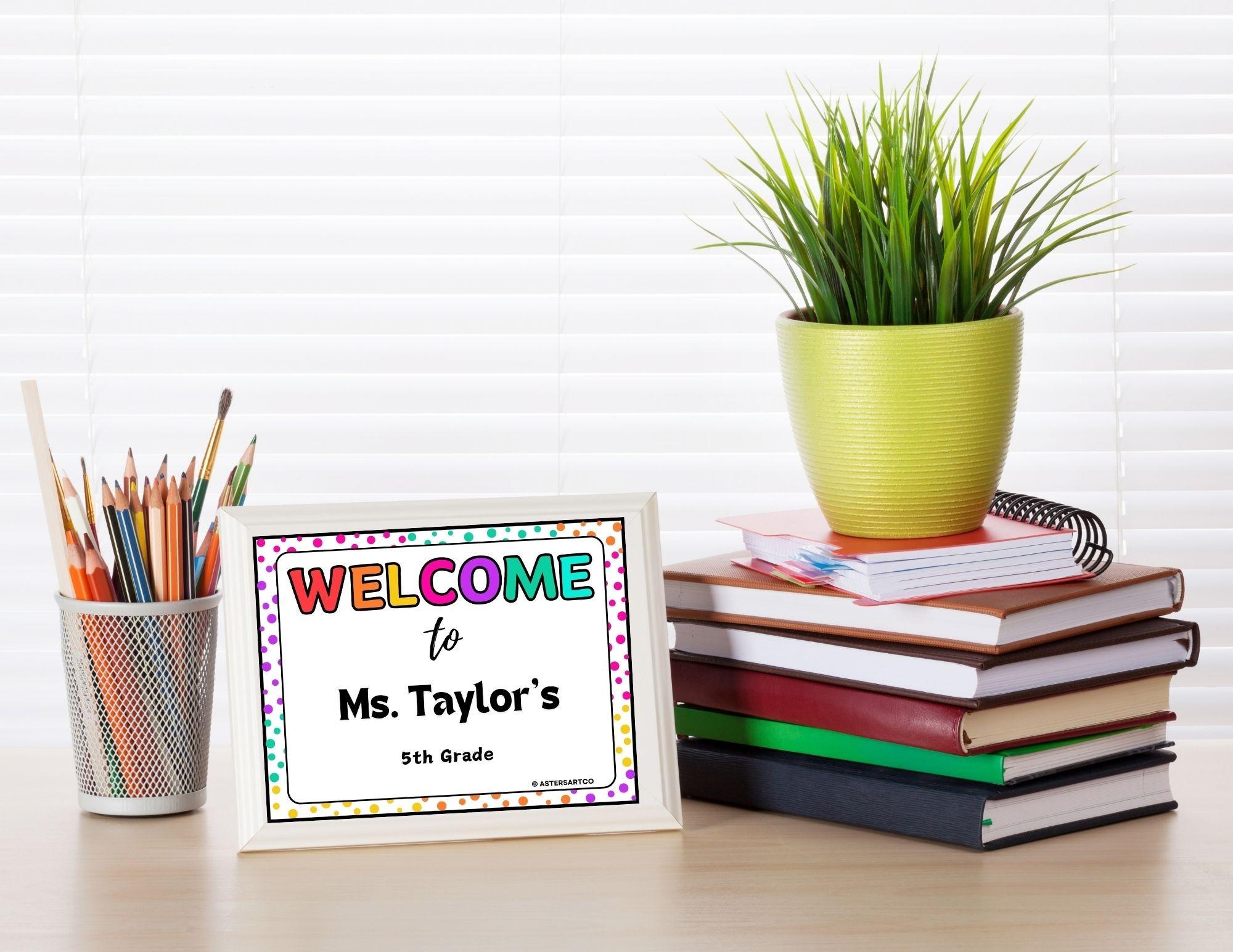 Classroom Welcome Sign Classroom Welcome Sign Poster Classroom Decor ...