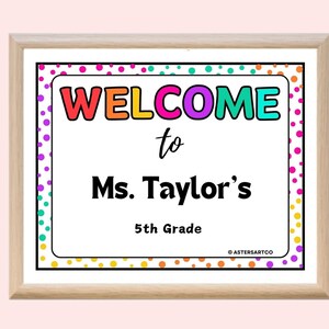 Classroom Welcome Sign | Classroom Welcome Sign Poster | Classroom ...