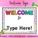 Classroom Welcome Sign Classroom Welcome Sign Poster Classroom Decor ...