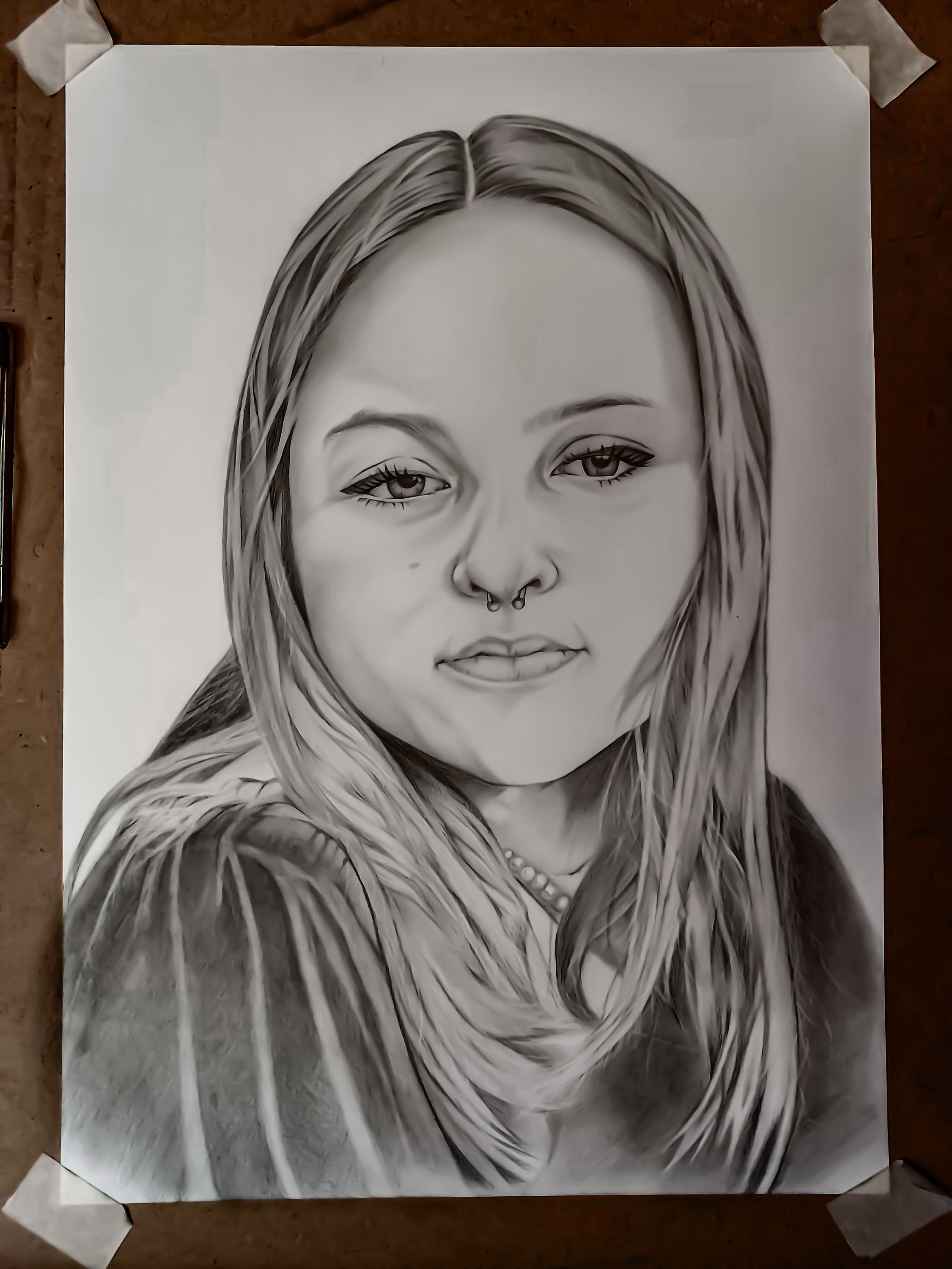 Nude Custom Drawing Portrait From Photo Personalized Pencil Sketch ...