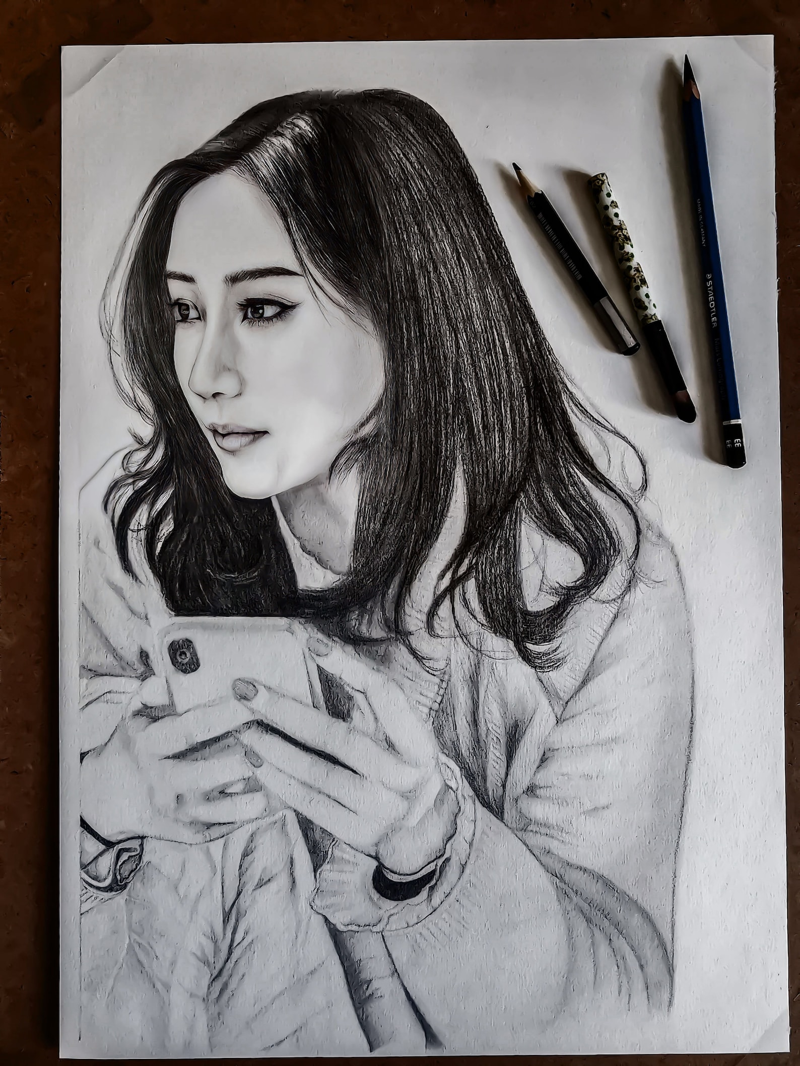 Nude Custom Drawing Portrait From Photo Personalized Pencil Sketch ...
