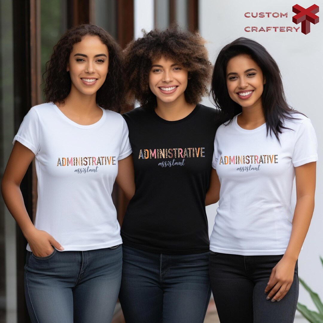 Administrative Assistant Shirt Women,admin Assistant Shirt, Office ...
