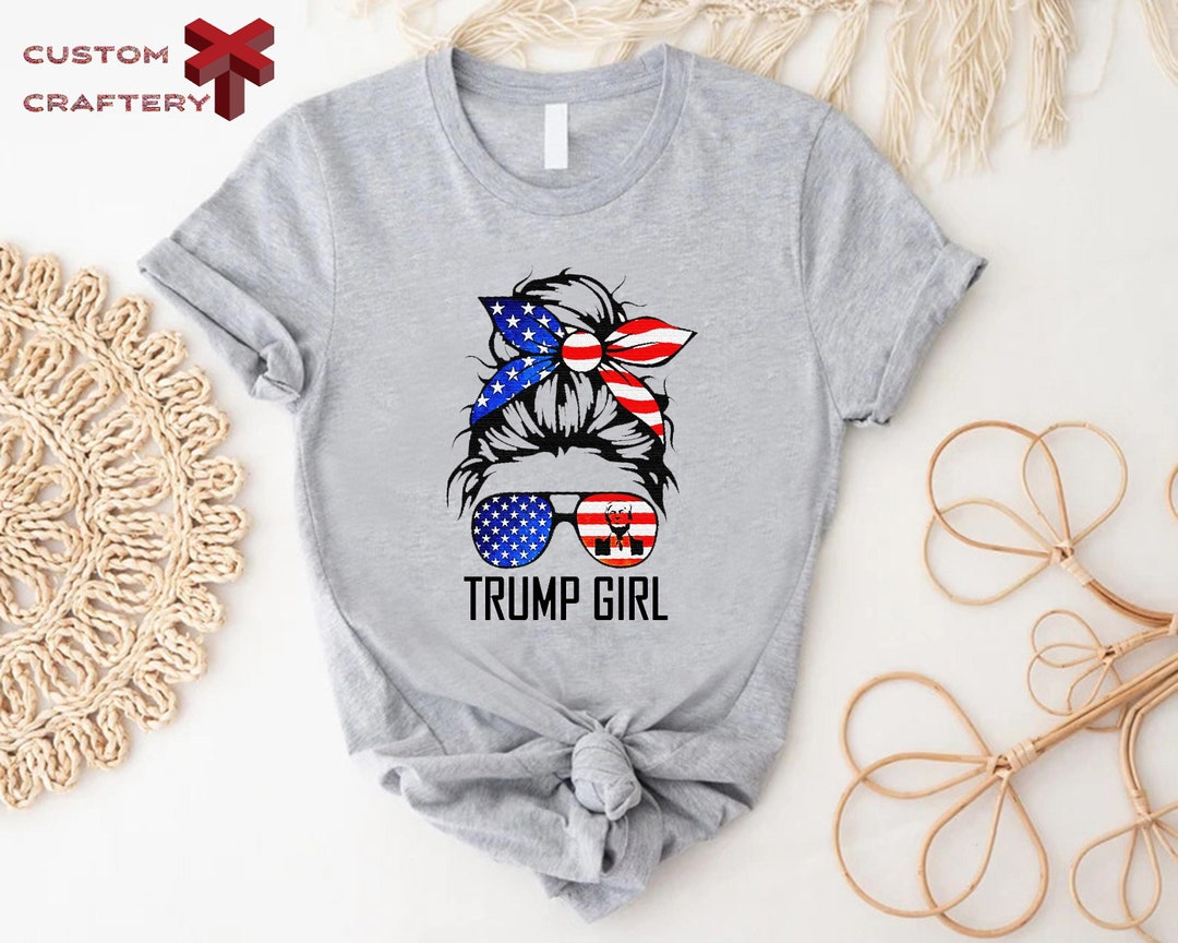 Trump Girl Shirt, 2024 USA Election Trump Girl Shirts, Republican Gift ...