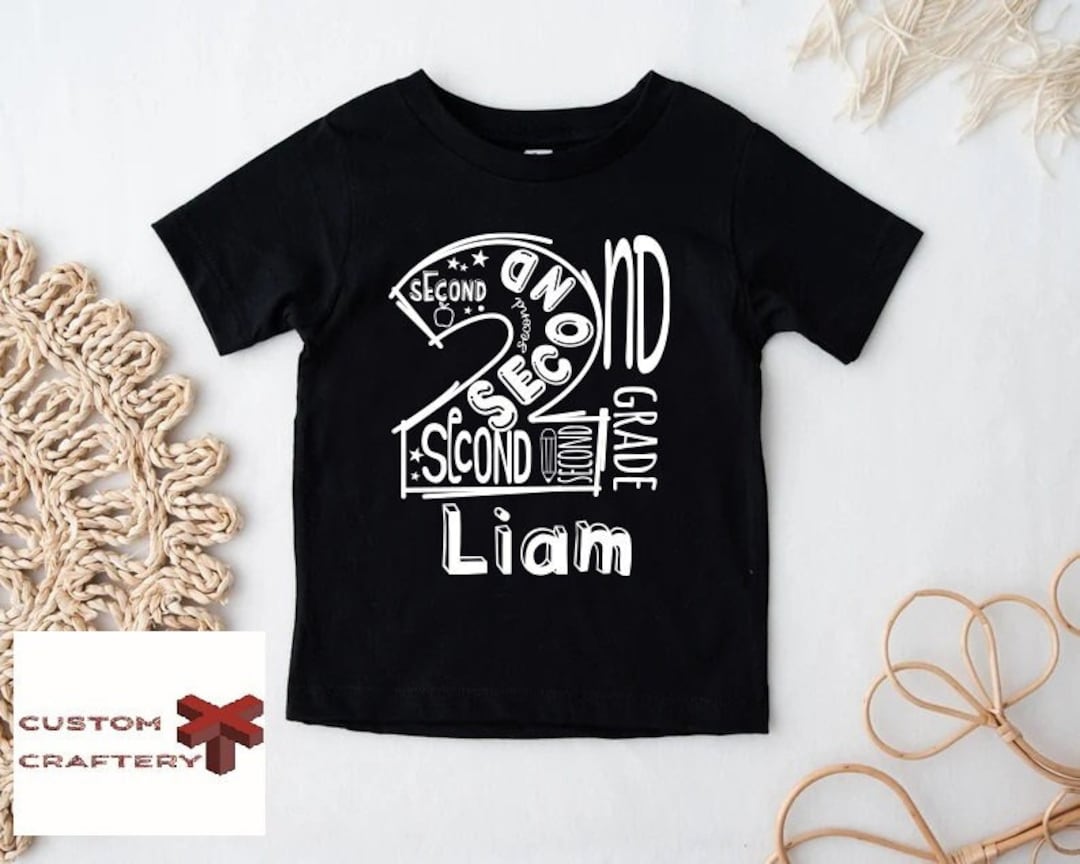 Personalized 2nd Grade Kids Shirt,second Grade T Shirt,back to School ...