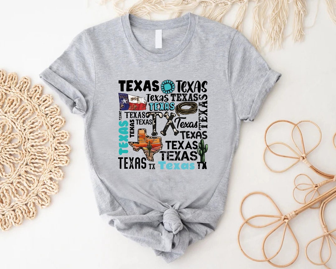 TX Shirt, Texas Support Tee, Texas Lovers Shirt, Serape Texas State ...
