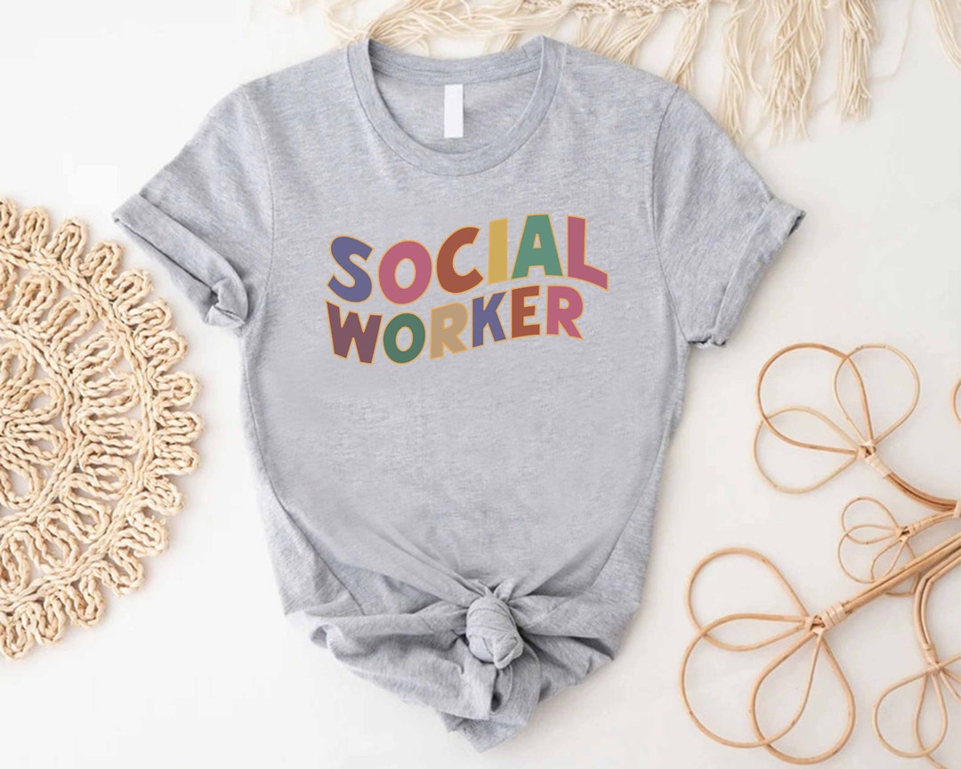 Retro Social Worker Shirt, School Social Worker Appreciation Gift ...