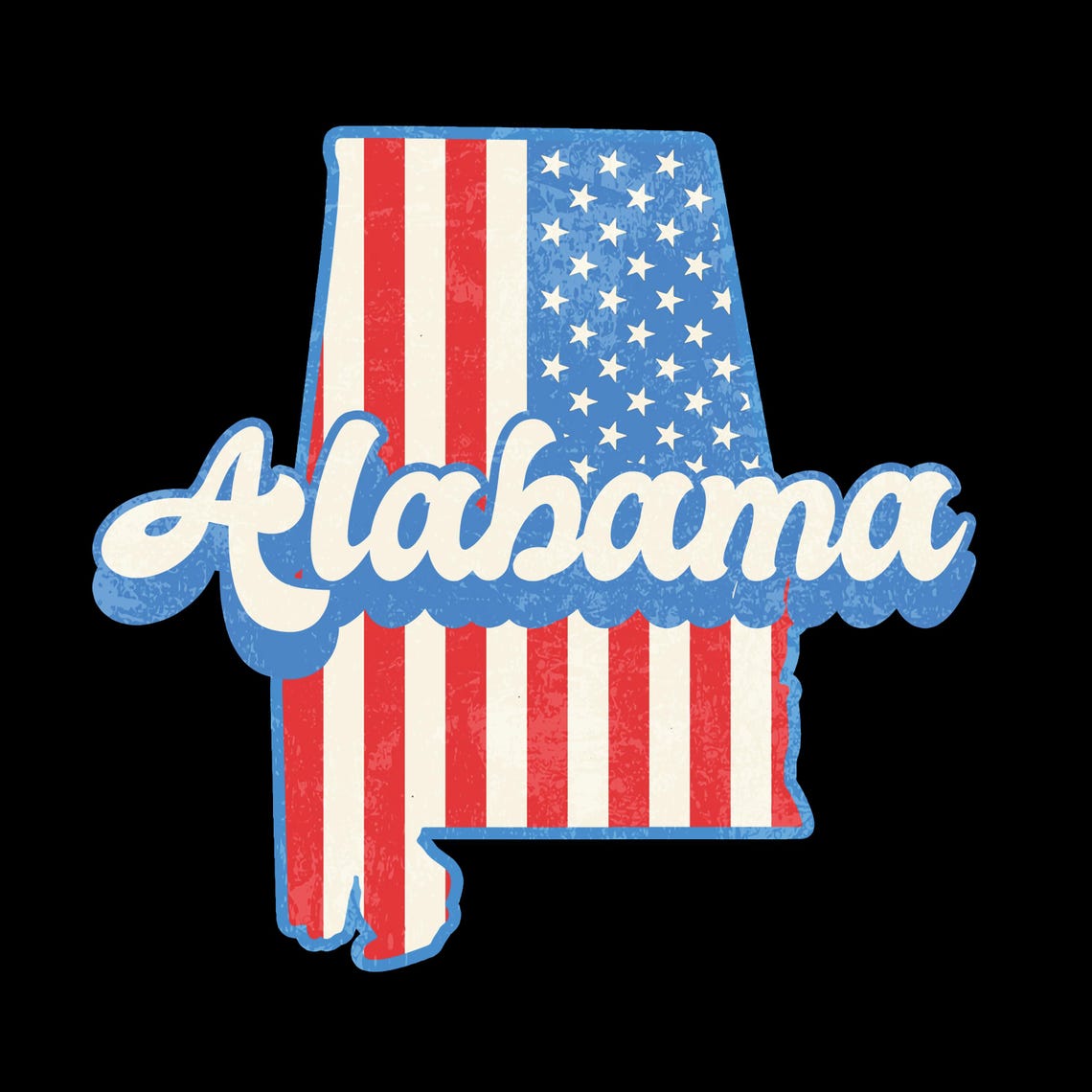 Custom State Map Art - USA Map With State Name & Flag Colors - Unique ...