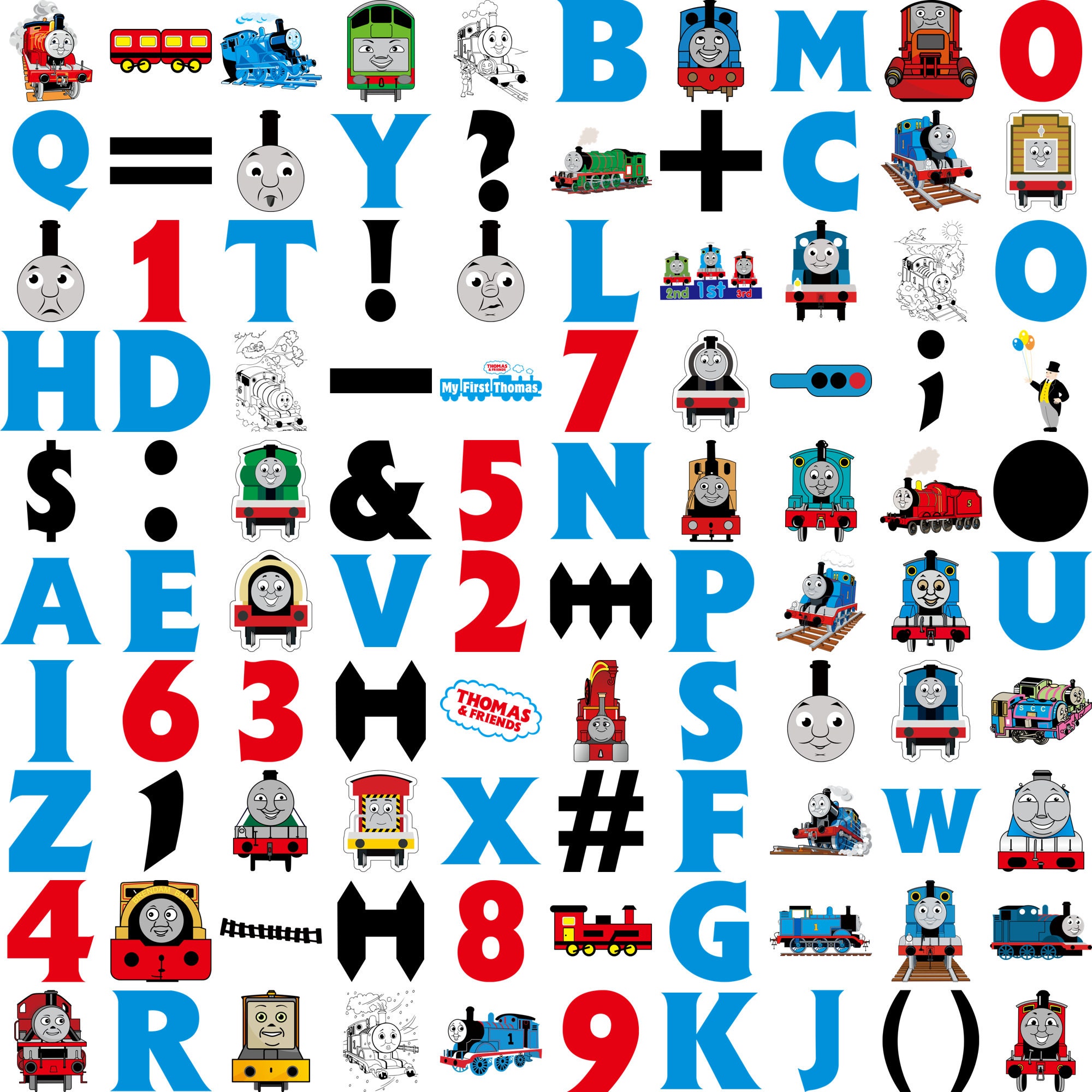 Thomas the Train Svg Bundle, Svg Bundles, Digital Vector File, Svg ...