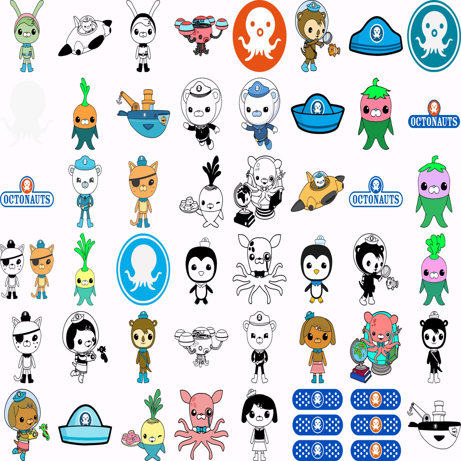 Octanauts Svg Bundle, Svg Bundles, Digital Vector File, Svg Designs ...