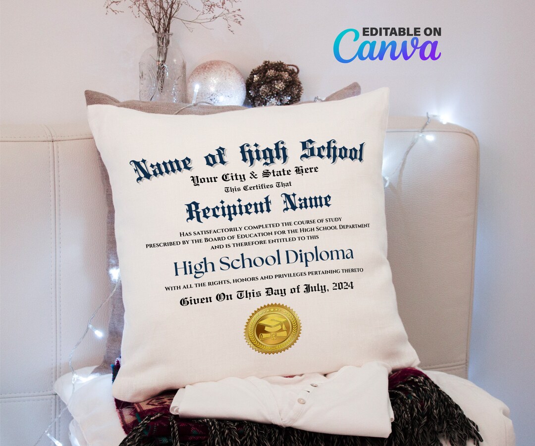 Graduation Pillow, Graduation Diploma Pillow, Graduation Gifts 2024 ...